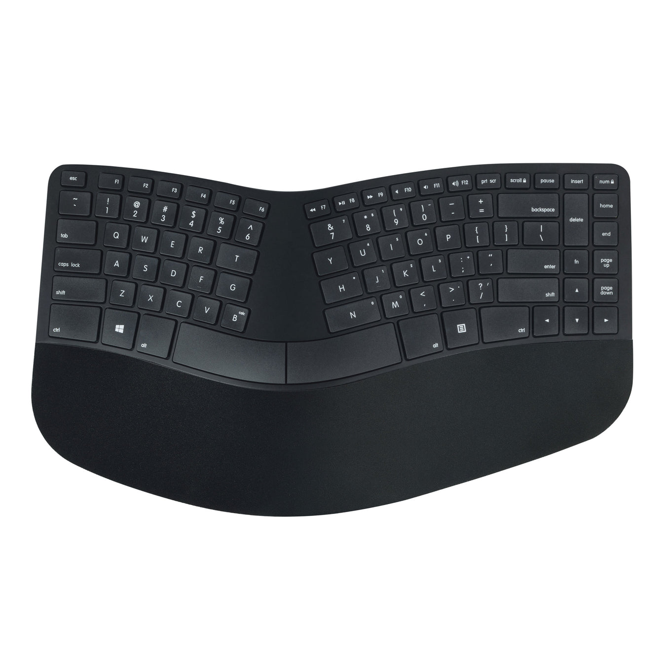 Sculpted Ergonomic Rechargeable Keyboard for PC – Matias