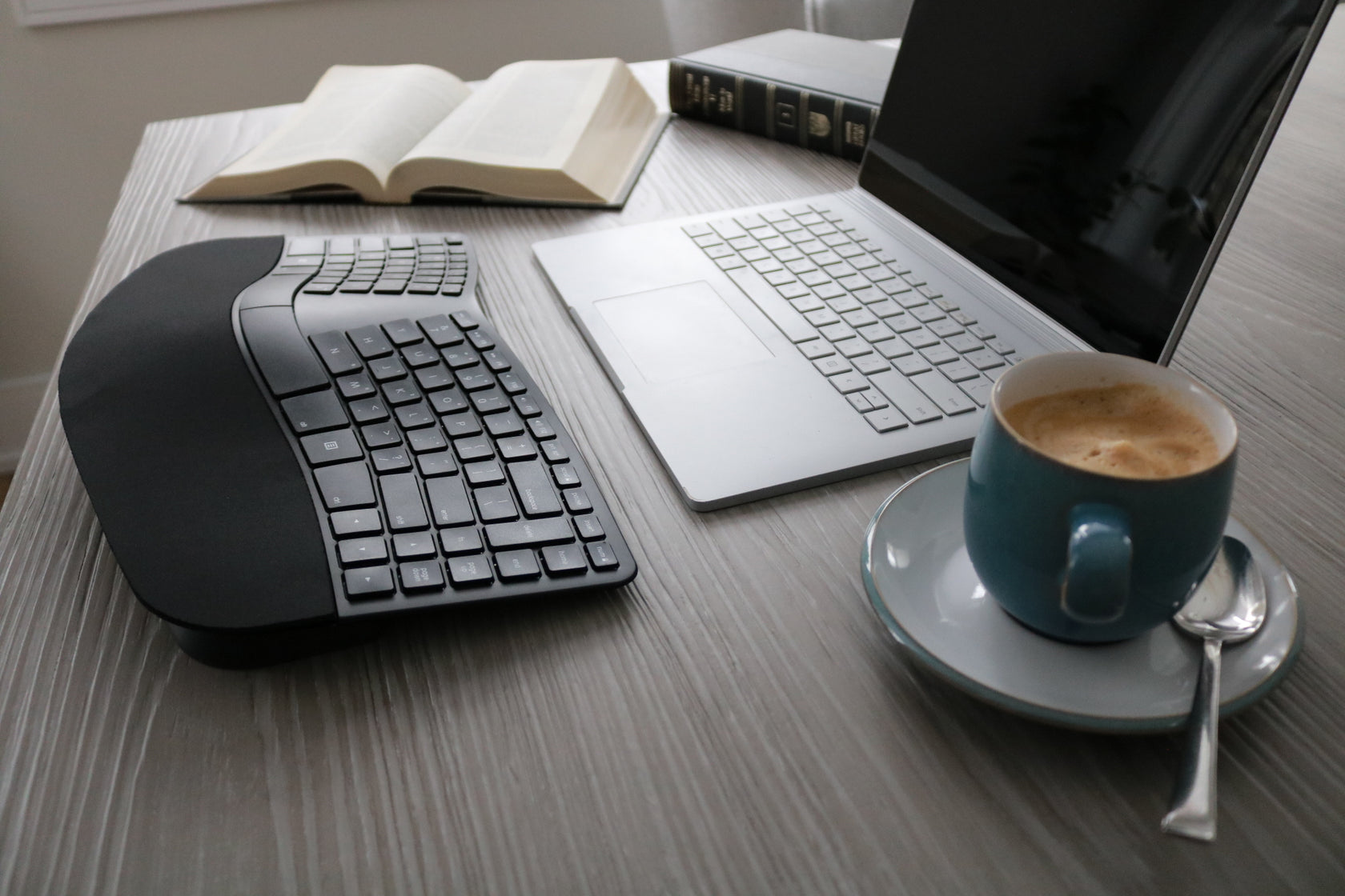 Sculpted Ergonomic Rechargeable Keyboard for PC – Matias